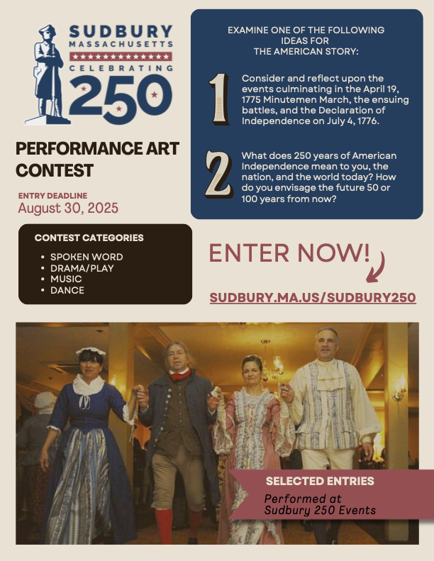 Community Invitation for 250th Celebrations – Sudbury Weekly